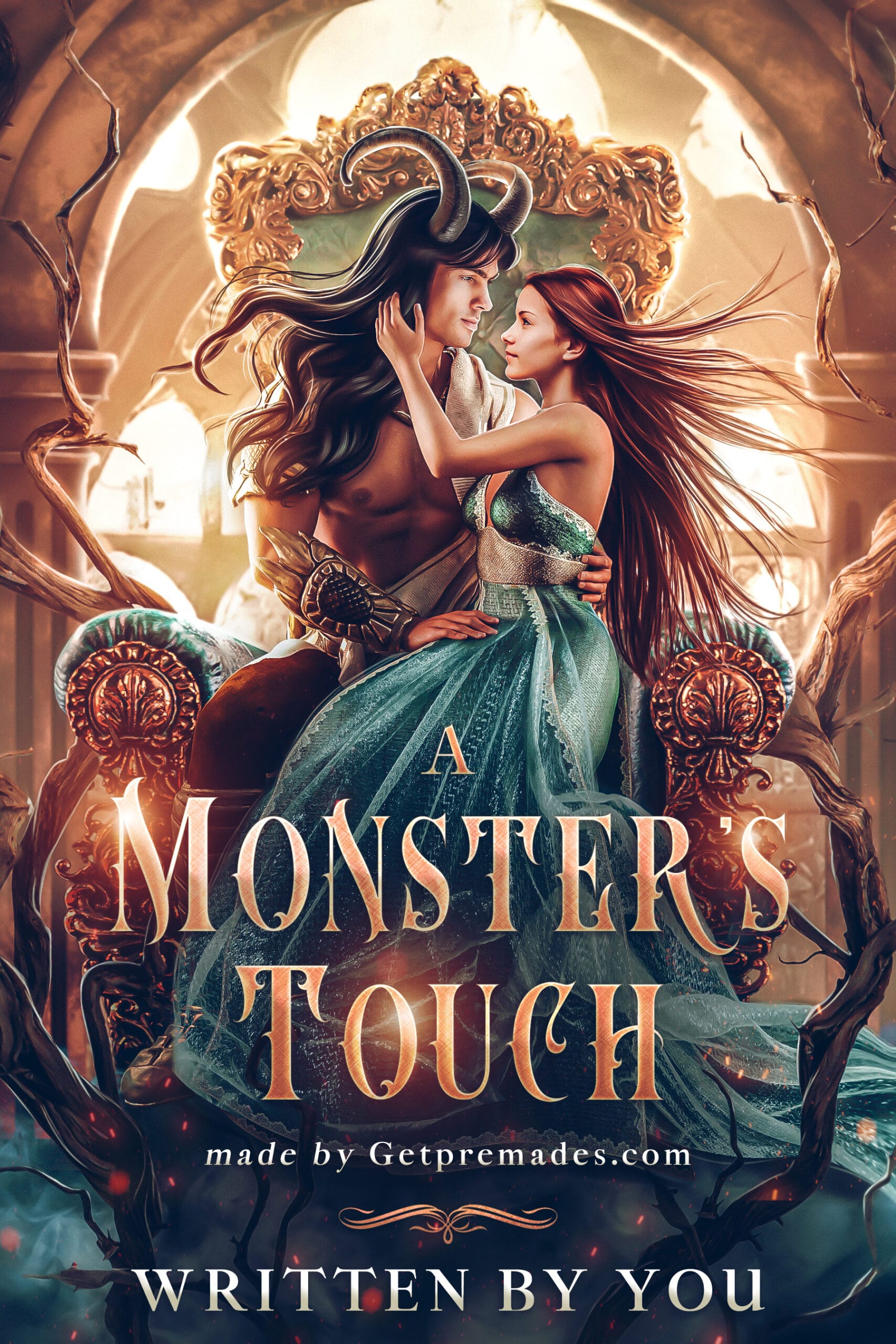 Monster romance book cover - A Monster's Touch - Getpremades