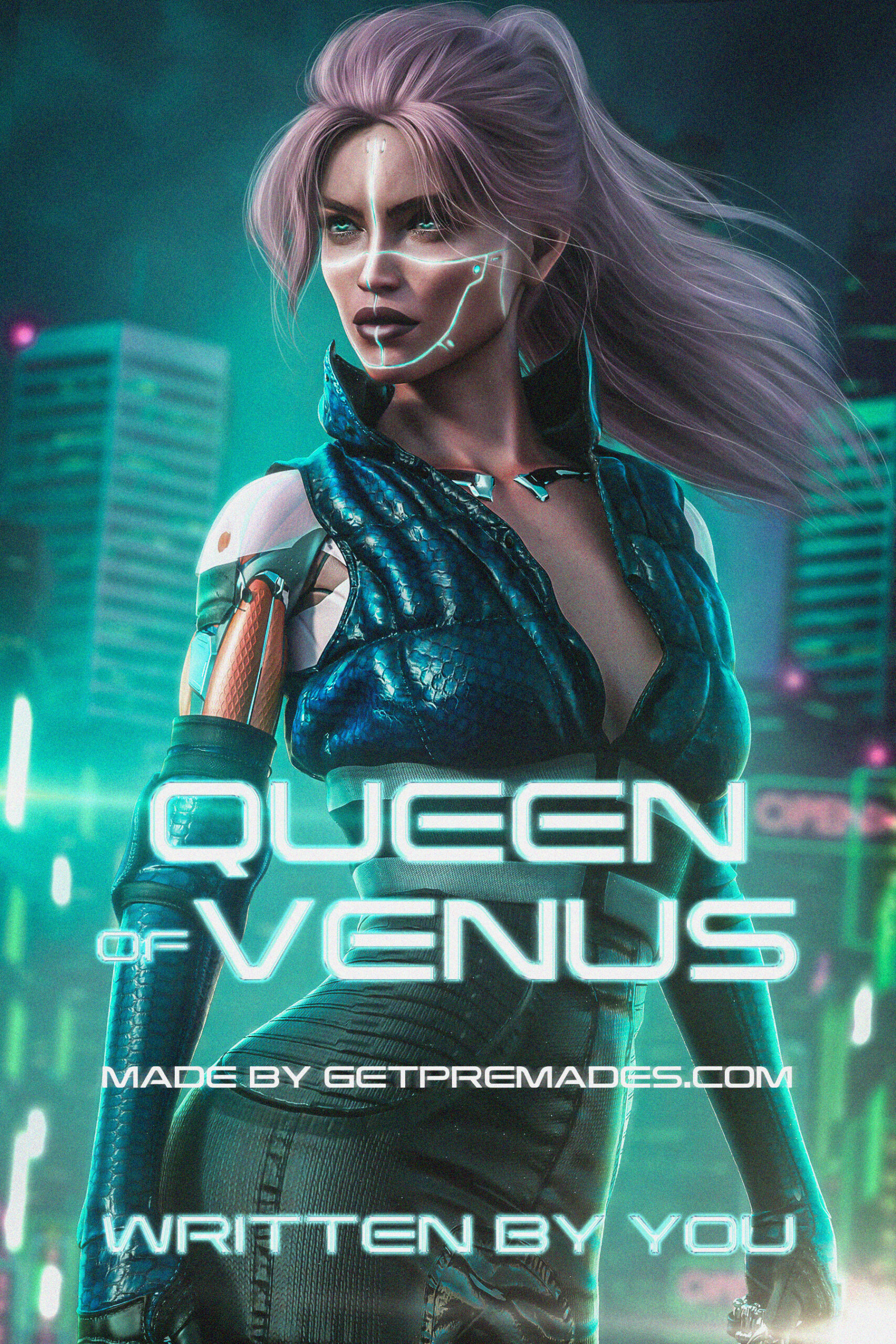 Science fiction book cover - Queen of Venus - Getpremades