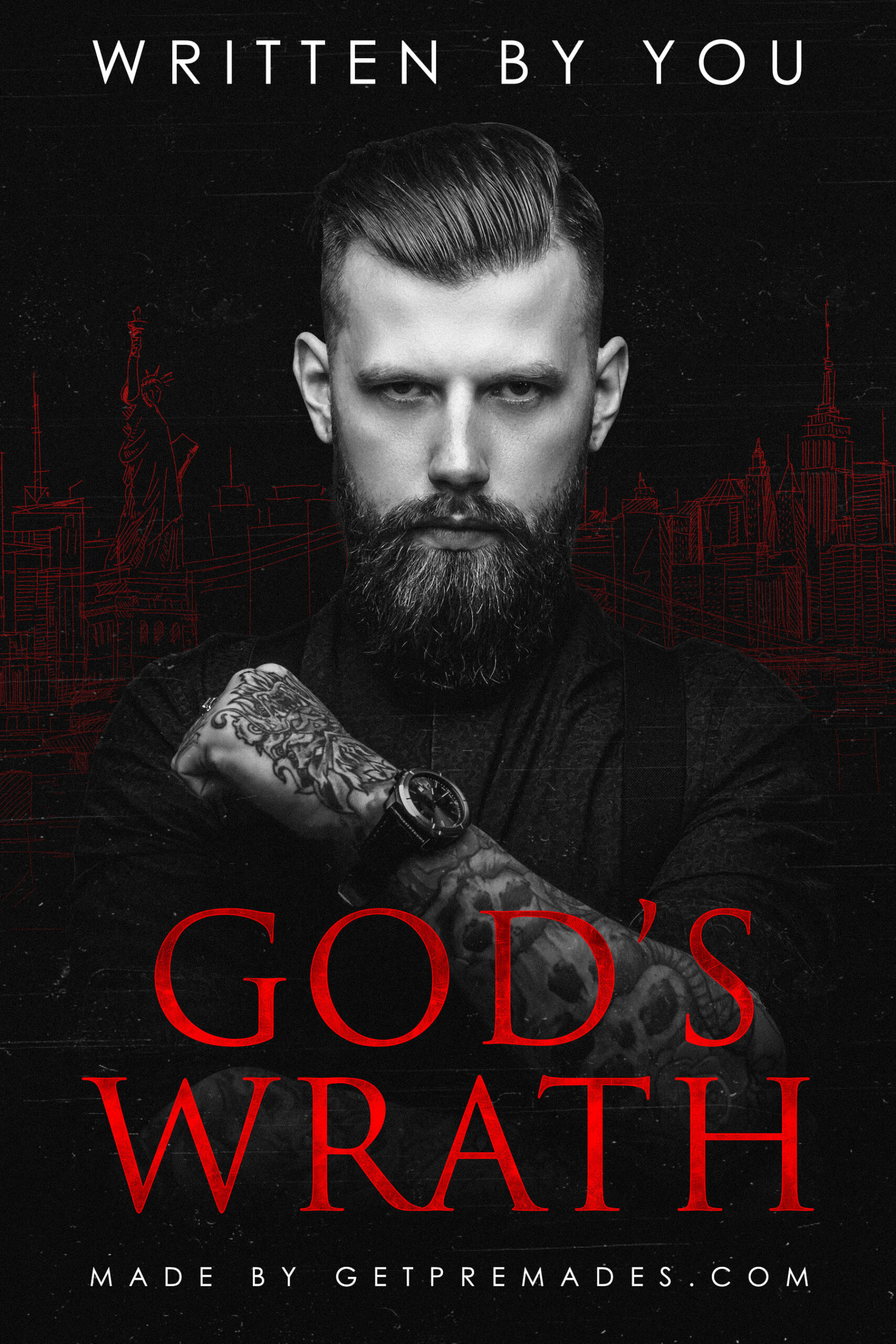Dark mafia romance book cover – God’s Wrath - Getpremades