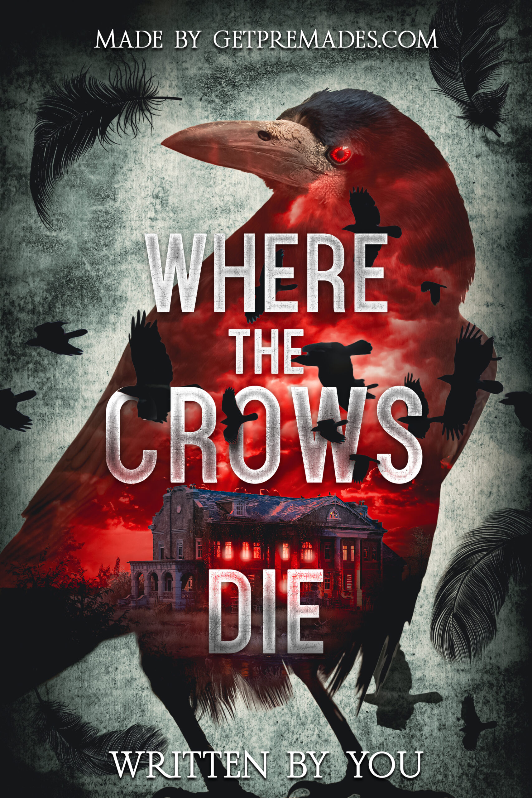 Thriller horror book cover – Where the Crows Die - Getpremades