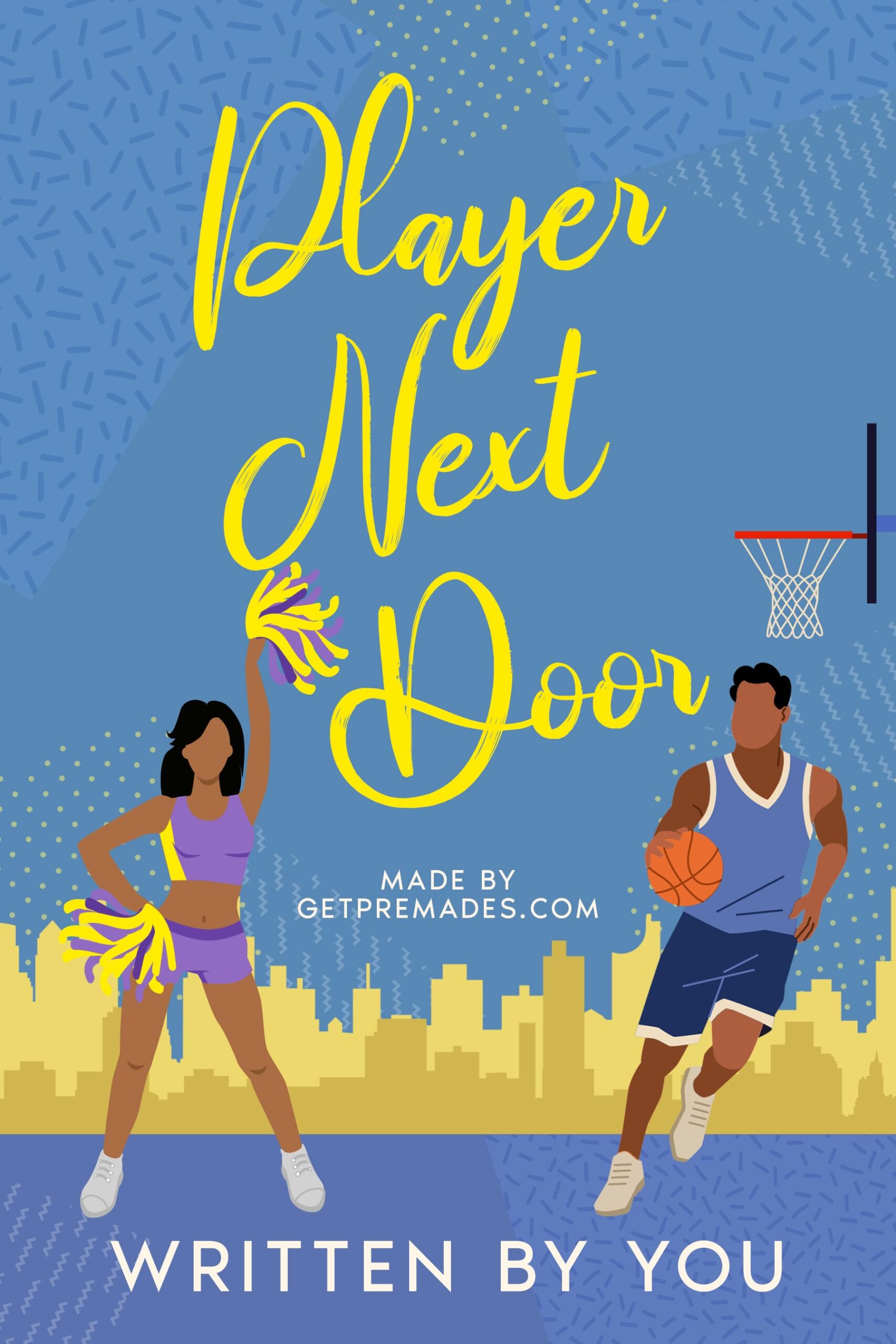 Sport romance book cover – Player Next Door - Getpremades