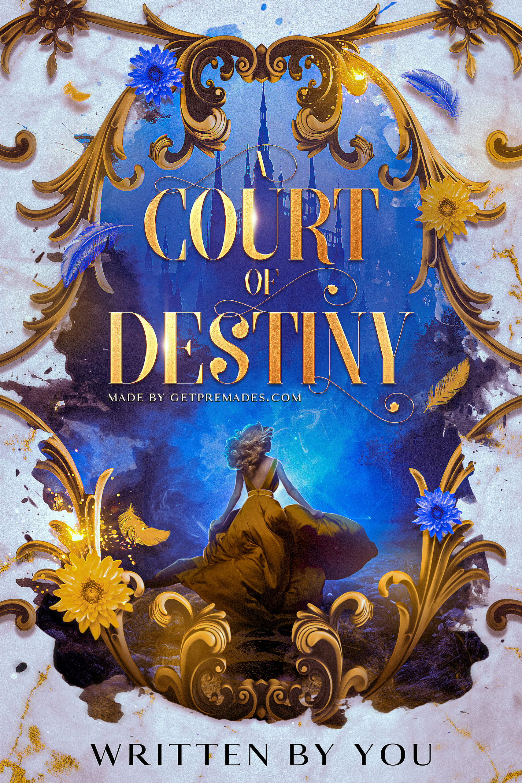 Fairytale retelling book cover – A Court of Destiny - Getpremades