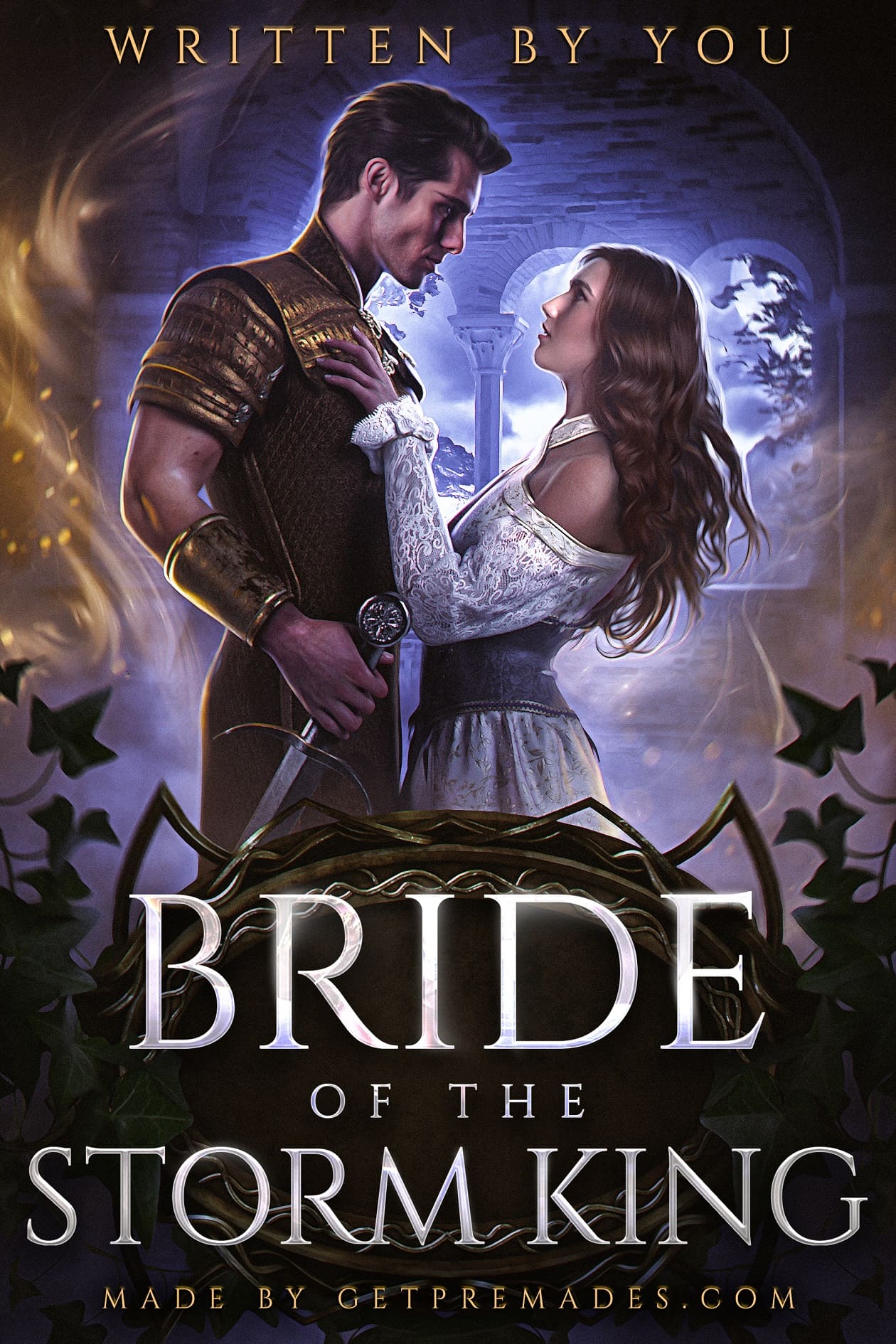 Fantasy romance book cover – Bride of the Storm King - Getpremades