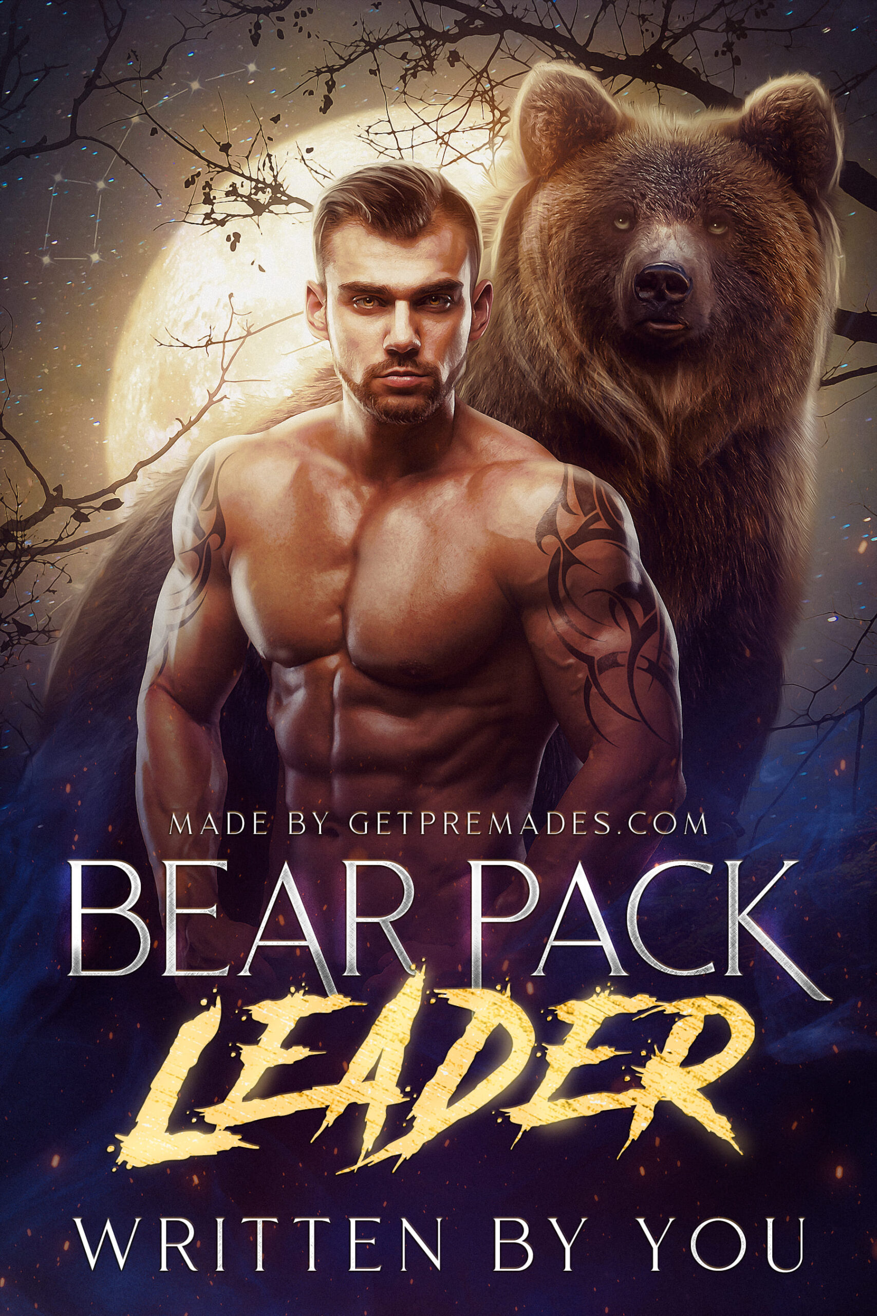 Bear shifter book cover – Bear Pack Leader - Getpremades