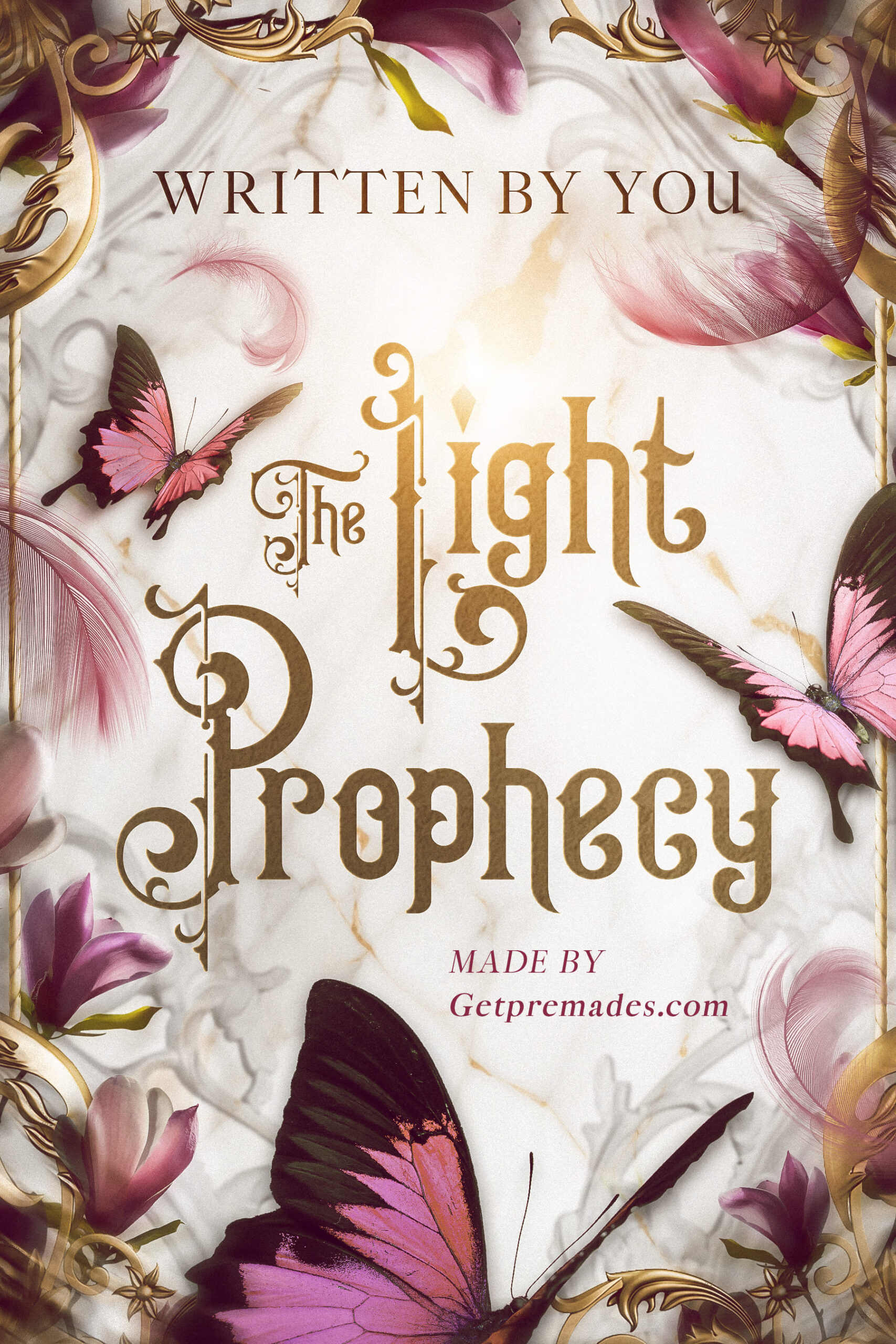 Fantasy romance book cover – The Light Prophecy - Getpremades