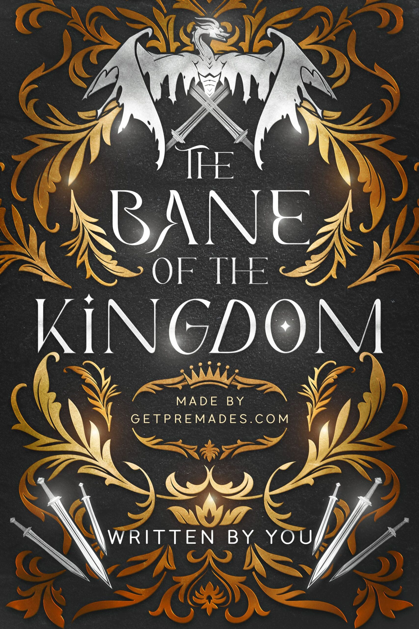 Epic fantasy book cover – The Bane of the Kingdom - Getpremades
