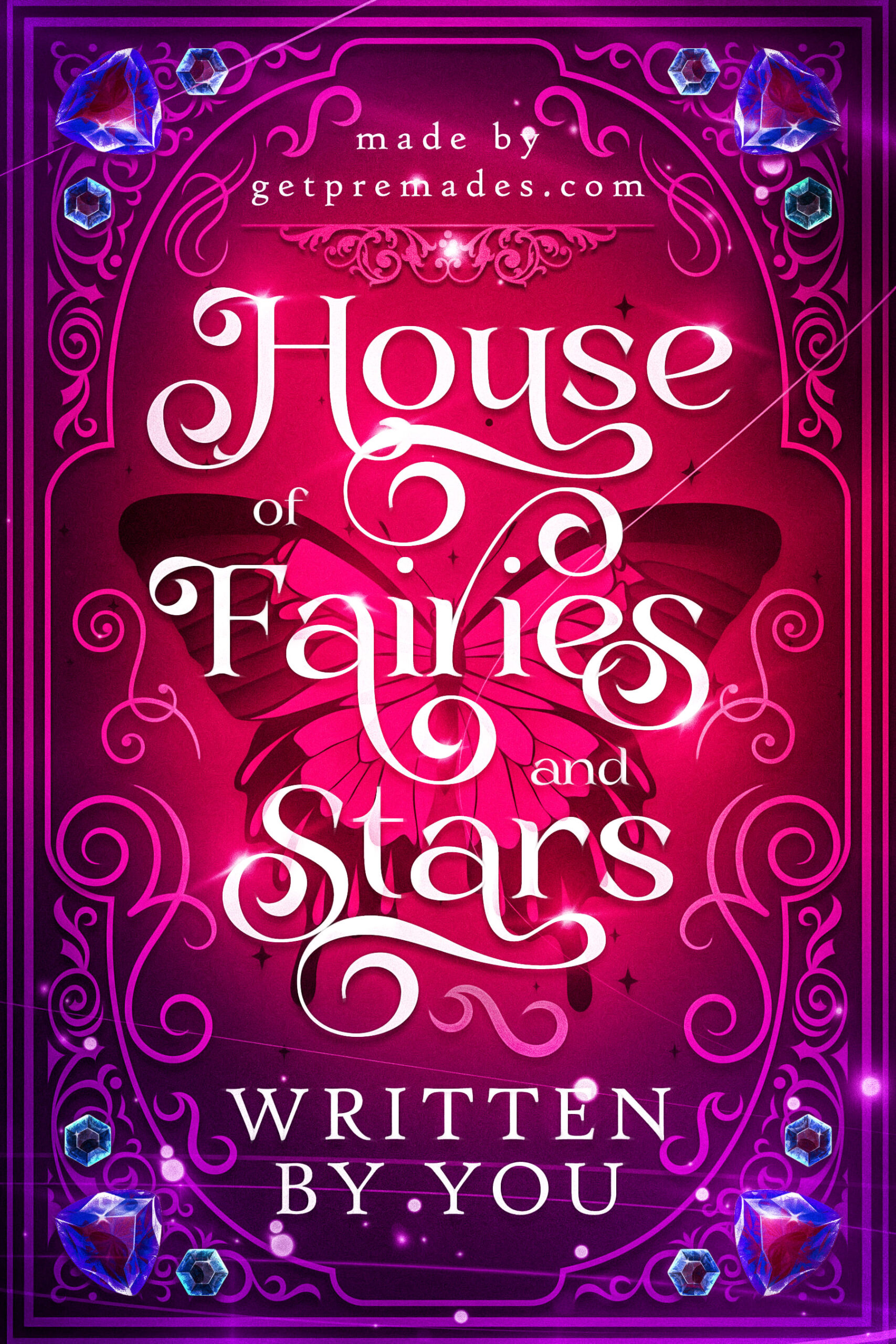 Romantasy book cover – House of Fairies and Stars - Getpremades