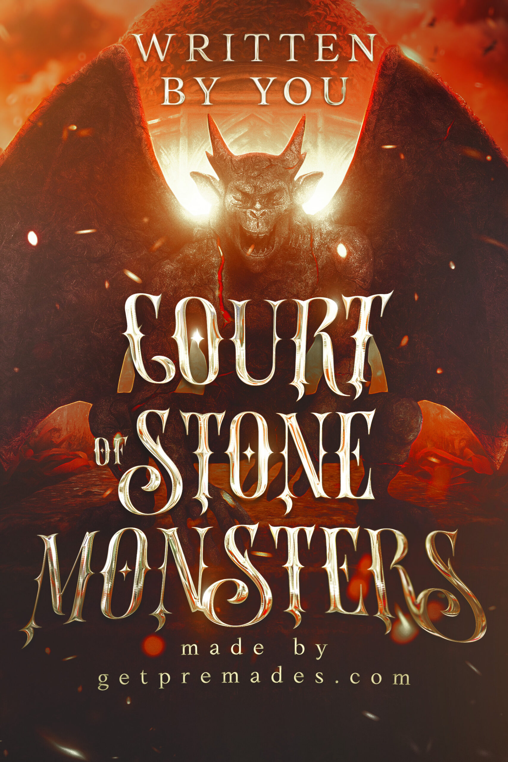Dark fantasy book cover – Court of Stone Monsters - Getpremades