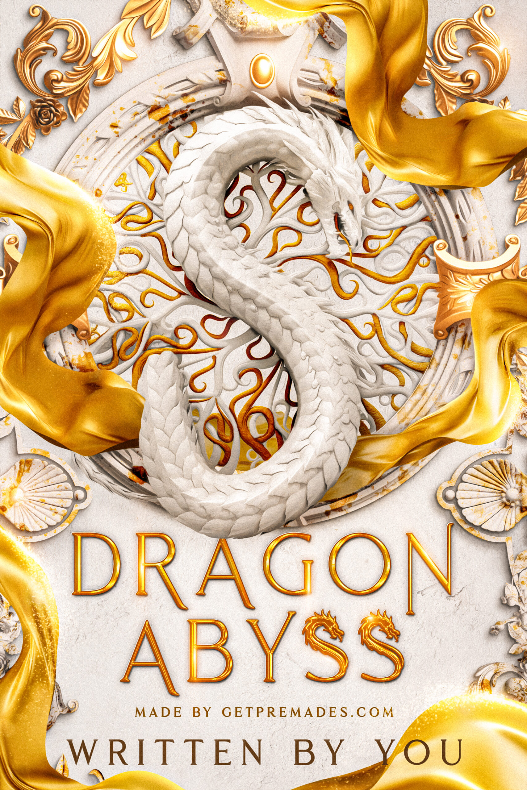 Dragon fantasy book cover – Dragon Abyss - Getpremades