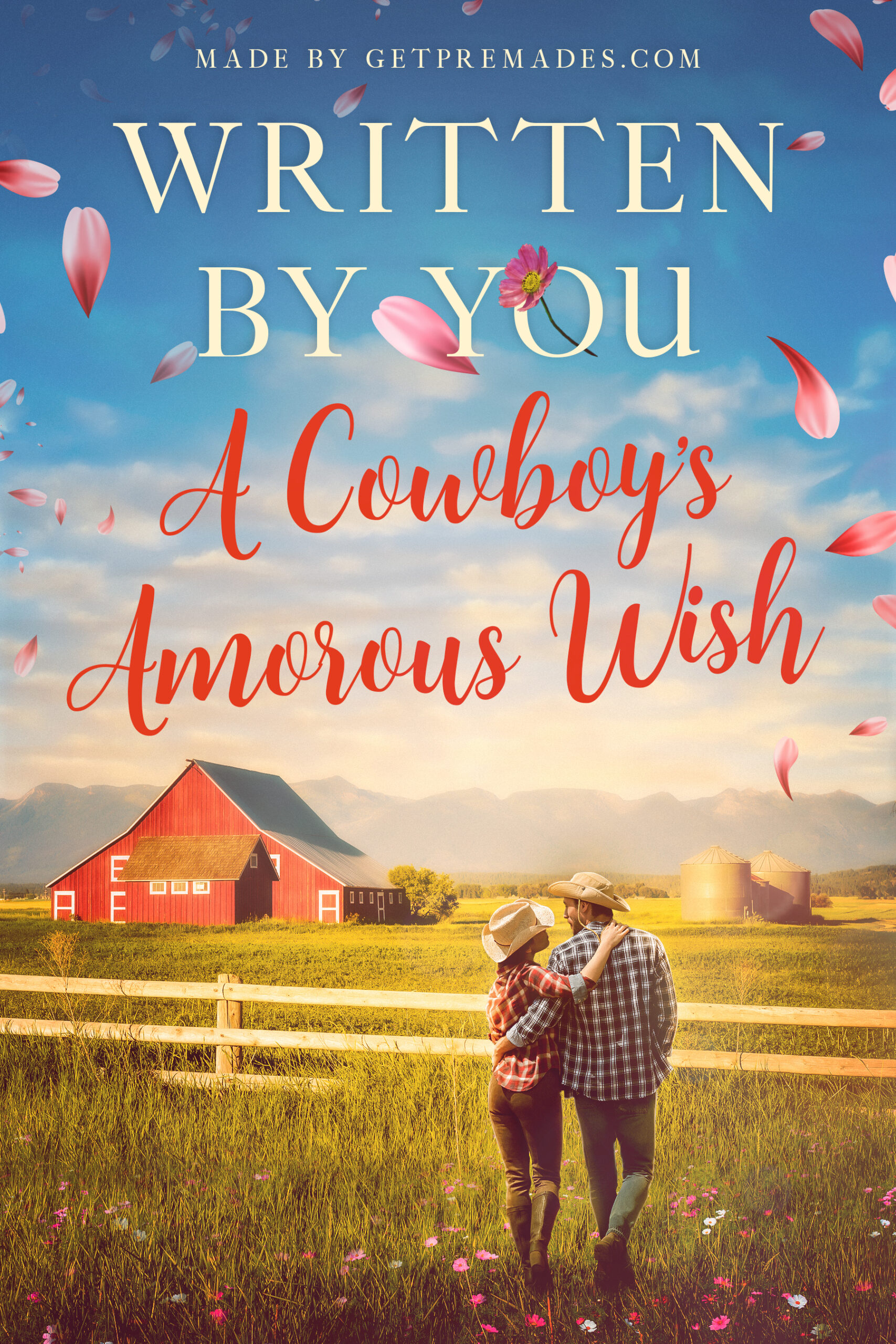Cowboy romance book cover – A Cowboy’s Amorous Wish - Getpremades
