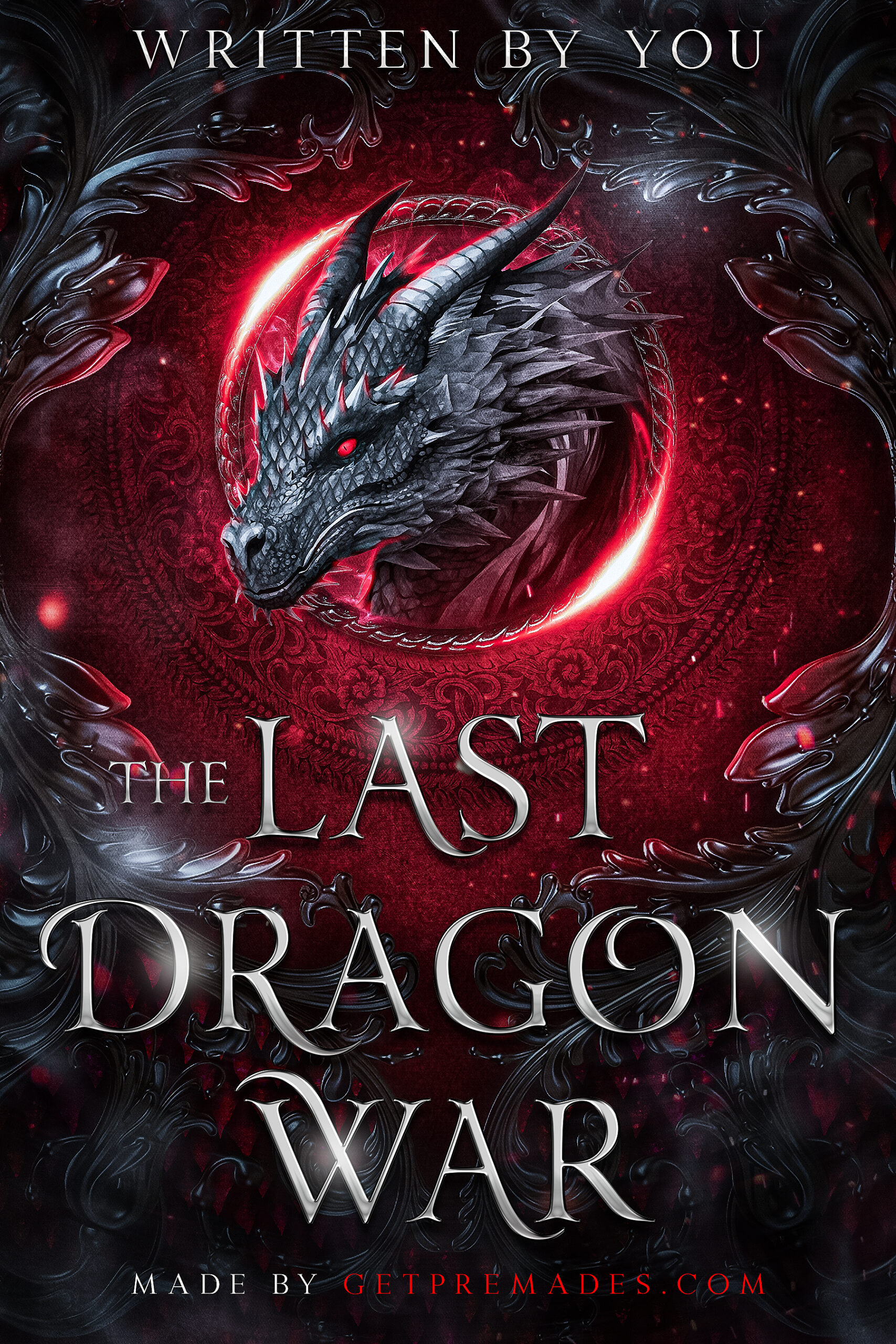 Dragon fantasy book cover – The Last Dragon War - Getpremades